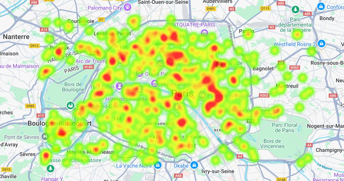 GeoHeatMapper - Create Geographic Heat Maps for Free